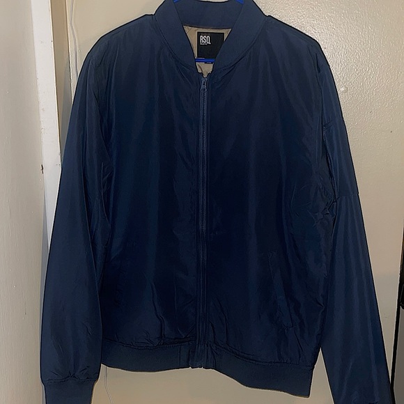 RSQ | Jackets & Coats | Navy Blue Bomber Jacket From Rsq Collective ...